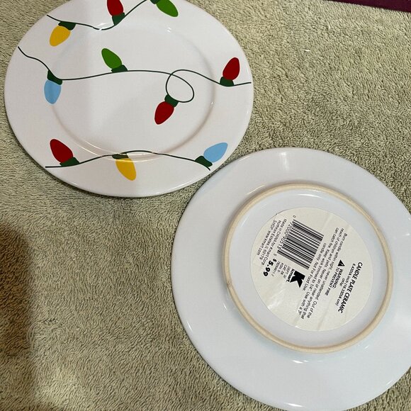Holiday | Kmart Holiday Christmas Lights Plates 17 | Poshmark
